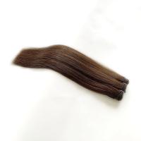 China Double Drawn Cuticle Aligned Ombre Color Machine Weft Hair Extensions 100g 100% Remy Human Hair for sale