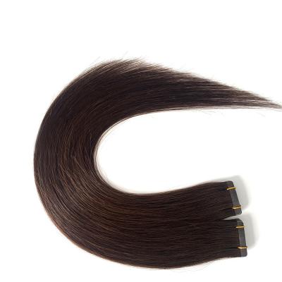 China Stick Pre-Bonded Double Drawn Jet Black Tape Human Hair Extensions 12-26 Inch for sale