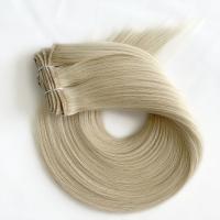 China Double Drawn Machine Weft Remy Human Hair Extensions 100g 14-26 Inch Virgin Cuticle for sale