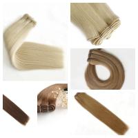 China 100g Remy Human Hair Machine Weft Sew-in Weave Bundles 14-26 Inch Straight Virgin Hair for sale