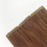 China 20 Inch Double Drawn Human Russian Hair Tape Extensions Customizable Lengths Colors for sale