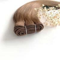 China 100g Remy Human Hair Machine Weft Double Drawn Virgin Hair Weave 14-26 Inch for sale