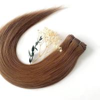 China 100g Remy Human Hair Machine Weft Double Drawn Virgin Hair Weave 14-26 Inch for sale