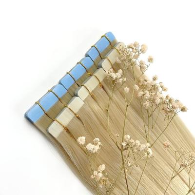 China European Double Drawn Russian Human Hair Tape Hair Extensions 12-26 Inch Dyeable Pre-Bonded for sale