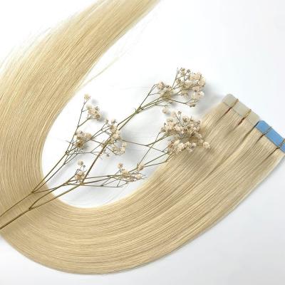China Raw Indian Wavy Human Hair Tape Ins Extensions 18 Inch 40g Durable Tapes for sale