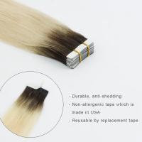 China Raw Indian Wavy Human Hair Tape Ins Extensions 18 Inch 40g Durable Tapes for sale