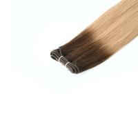 China 100% Remy Human Hair Machine Weft Extensions 14-26 Inch Straight Virgin Hair Bundles 100g for sale