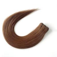 China 100% Remy Human Hair Machine Weft Extensions 14-26 Inch Straight Virgin Hair Bundles 100g for sale