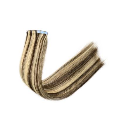 China 100% Remy Double Drawn Tape in Human Hair Extensions 12-26 Inch No Shedding for sale