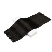 China 100% Remy Human Hair Machine Wefts 14-26 Inch Natural Wavy No Shedding Bulk Wholesale for sale