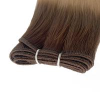 China 100% Remy Human Hair Machine Wefts 14-26 Inch Natural Wavy No Shedding Bulk Wholesale for sale
