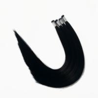 China 100% Remy Human Hair Handtied Genius Weft Extensions Straight 14-26 Inch 100g per Bundle for sale