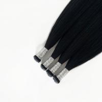 China 100% Remy Human Hair Handtied Genius Weft Extensions Straight 14-26 Inch 100g per Bundle for sale