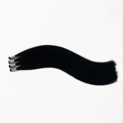 China 100% Remy Human Hair Straight Genius Weft Extensions 14-26 Inch 100g per Bundle for sale