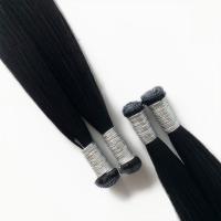 China 100% Remy Human Hair Straight Genius Weft Extensions 14-26 Inch 100g per Bundle for sale