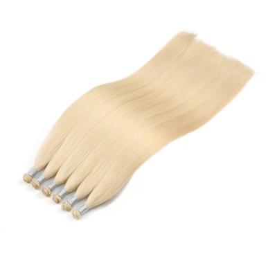 China 100% Russian Virgin Human Hair Genius Weft Extensions 100g 14-26 Inch Multi-Color for sale