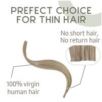 China 100% Virgin Remy Human Hair Hand Tied Genius Weft Extensions 24 inch Double Drawn for sale
