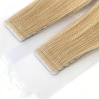 China Invisible Seamless Tape Hair Extensions 100% Remy Human Hair 12-26 Inch Hand Tied for sale