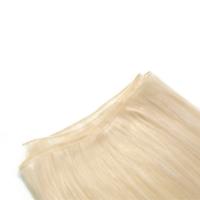 China 100% Remy Human Hair Hand Tied Seamless Weft Extensions 100g 14-26 Inch Straight for sale