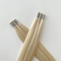 China 100% European Human Hair Invisible Tape in Hair Extensions Genius Weft 24 inch Customization for sale