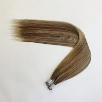 China 100% European Human Hair Invisible Tape in Hair Extensions Genius Weft 24 inch Customization for sale