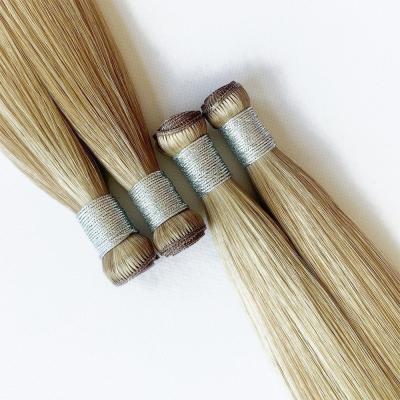 China 100% Remy Human Hair Genius Weft Extensions Invisible Single Weft Double Drawn 14-26 Inch Custom Colors for sale