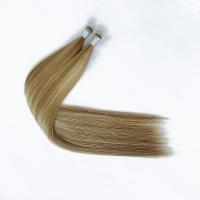 China 100% Remy Human Hair Genius Weft Extensions Invisible Single Weft Double Drawn 14-26 Inch Custom Colors for sale