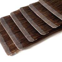 China Double Sided Remy Full Cuticle Tape Hair Extensions 40g 12-30 Inch 3 Month Life for sale