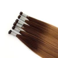 China 100g Double Drawn Genius Weft Hair Extensions 100% Remy Human Hair 14-26 Inch for sale