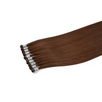 China 100% Russian Virgin Remy Human Hair Hand Tied Weft Extensions 14-26 Inch No Shedding for sale