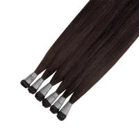 China 100% Remy Human Hair Hand Tied Weft Extensions Double Drawn 14-26 Inch 100g for sale