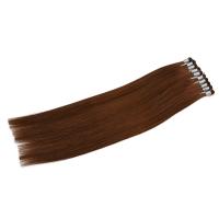 China 100% Remy Human Hair Hand Tied Weft Extensions Double Drawn 14-26 Inch 100g for sale