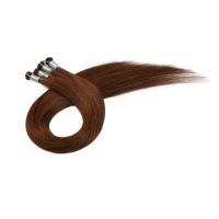 China 100% Remy Human Hair Hand Tied Weft Extensions Double Drawn 14-26 Inch 100g for sale
