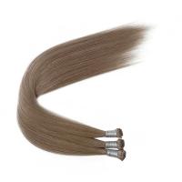 China 24 Inch Brazilian Remy Cuticle Aligned Straight Hair Handtied Weft Extensions 100g Thin Soft for sale
