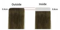 China Seamless Tape Hair Extensions 100% Remy Human Hair 40g 60g Slim Tape for sale