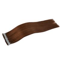 China 100g European Handtied Weft Hair Extension 14-26 Inch No Tangle Double Drawn Virgin Hair for sale