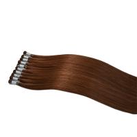 China European 100 Remy Human Hair Handtied Weft Extensions 100g 14-26 Inch Invisible Double Aligned for sale