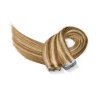 China Seamless Remy Virgin Human Hair Tape in Extensions 12-26 Inch 40-60g for sale