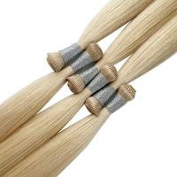 China Customized Request Hand Tied Weft Hair Extension with Thick Ends Russian Genius Weft for sale