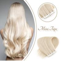 China Remy Human Hair Tape in Extensions Double Drawn 12-26 Inch 40-60g Strong USA Tape for sale