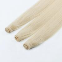 China 100% Remy Human Hair Handtied Weft Extensions 100g 14-26 Inch No Shedding for sale