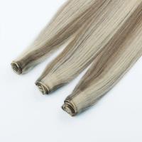 China 100% Virgin Russian Handtied Skin Weft Double Drawn Human Hair Extensions 100g for sale