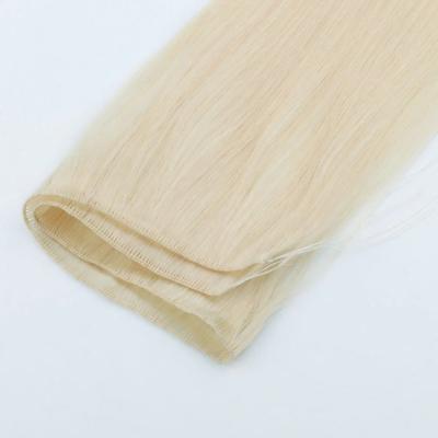 China Double Drawn Handtied Human Hair Extensions 100g Russian Virgin Remy Hair 14-26 Inch for sale