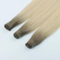 China Double Drawn Handtied Human Hair Extensions 100g Russian Virgin Remy Hair 14-26 Inch for sale