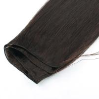 China Grade 12A Double Drawn Hand Tied Wefts 100g Remy Human Hair Extensions 14-26 Inch for sale