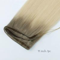 China 100g Hand-Tied Russian Virgin Remy Hair Weft Extensions Tangle-Free 14-26 Inch for sale