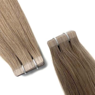 China Double Drawn Virgin Remy Russian Cuticle Balayage Tape Hair Extensions 12-26 Inch for sale