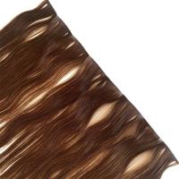 China Double Drawn Indian Remy Hair Extension Seamless Hand Tied Skin PU Weft 100g 14-26 Inch for sale