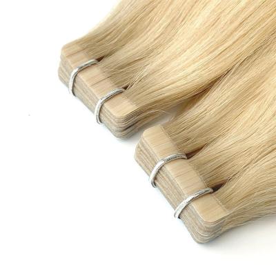 China Real Remy Human Hair Tape in Hair Extensions 12-26 Inch 40-60g Strong PU Tape for sale