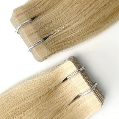 China Reusable 20 Inch Human Hair Tape in Extensions Cuticle Aligned Raw Virgin Hair 40g for sale